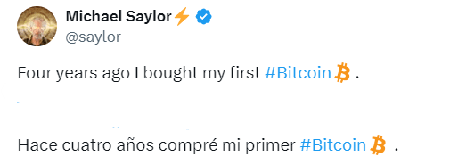Hace 4 años, Michael Saylor compraba sus primeros BTC - Cripto247 ...
