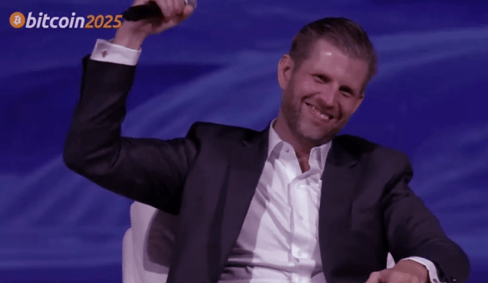 Eric Trump en la Bitcoin Conference de Las Vegas: "Todo el mundo quiere ...