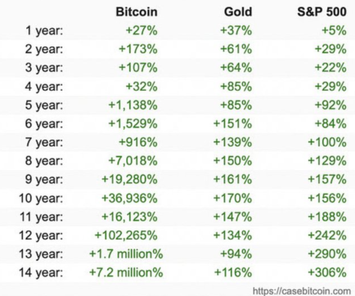 Bitcoin fue la inversión más rentable de los últimos 14 años, por ...